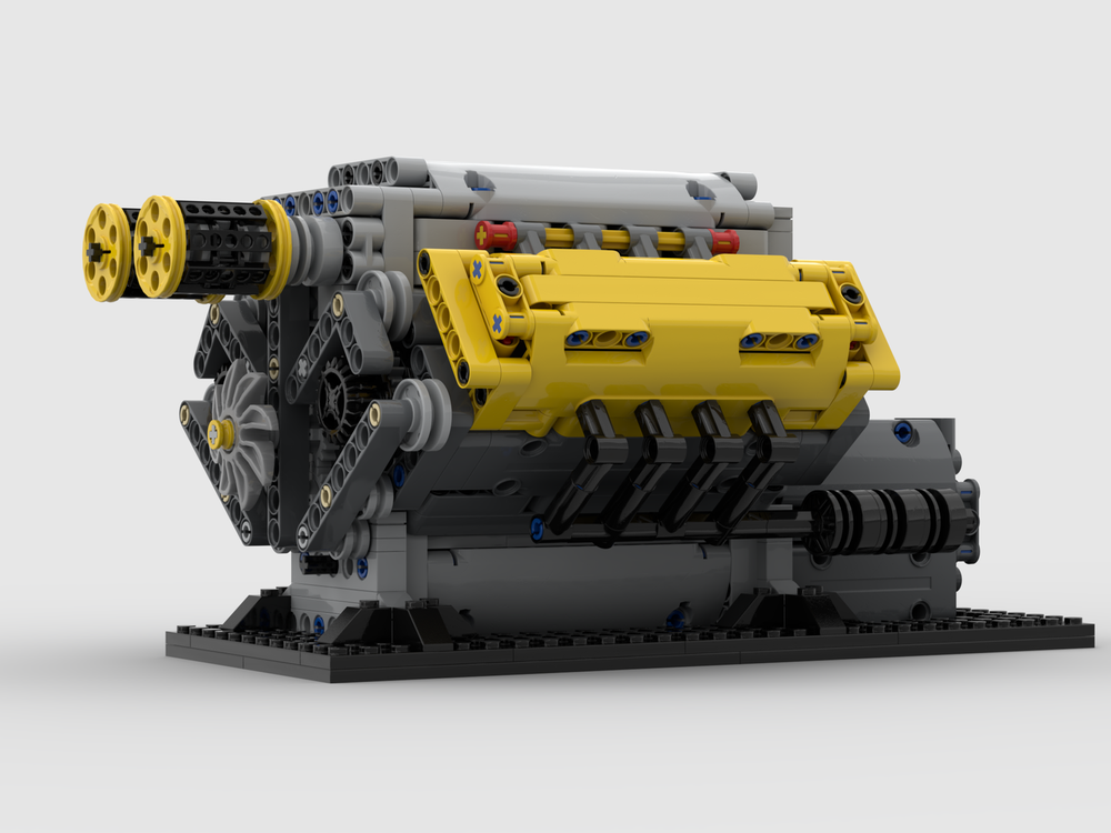 LEGO MOC Crossplane V8 with natural Aspiration & removable Covers by ...