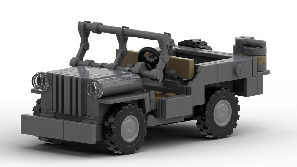 Lego Moc Willys Jeep By Isuwila Rebrickable Build With Lego