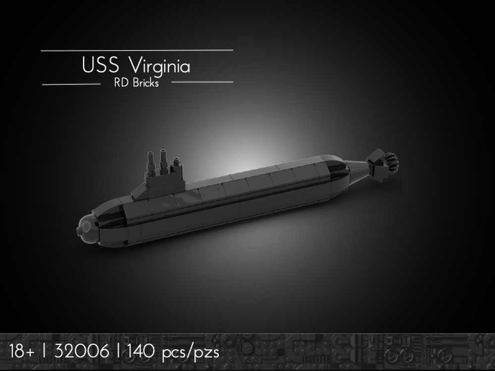 LEGO MOC USS Virginia by RD_Bricks32 | Rebrickable - Build with LEGO