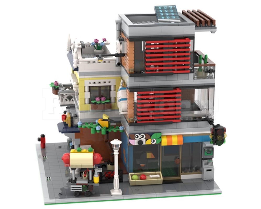 LEGO MOC Townhouse Pet Shop Modular Modification (31097) by Soandso ...