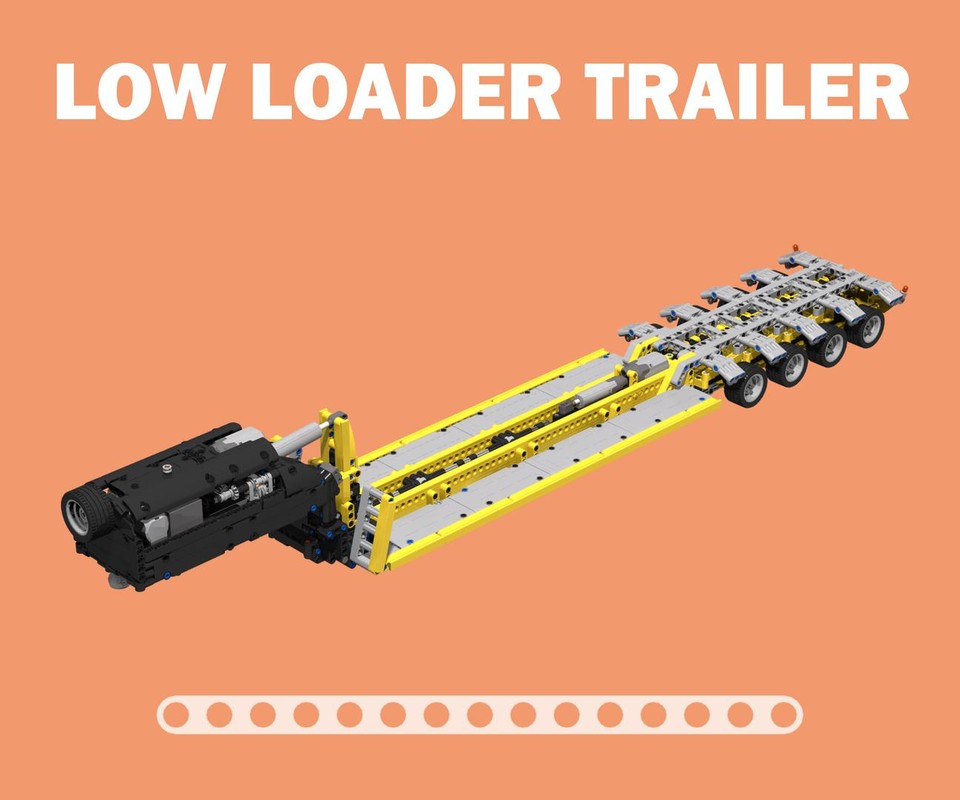 LEGO MOC Low loader trailer by sthrom | Rebrickable - Build with LEGO
