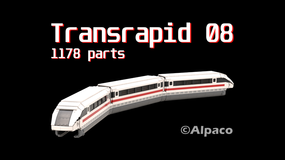 LEGO MOC Transrapid 08 by Alpaco | Rebrickable - Build with LEGO