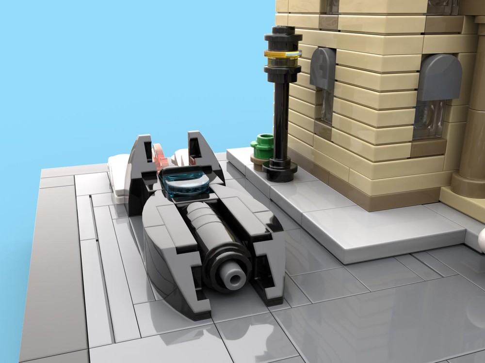 LEGO MOC Microscale Batmobile and Joker Lowrider car chase by Croissant ...