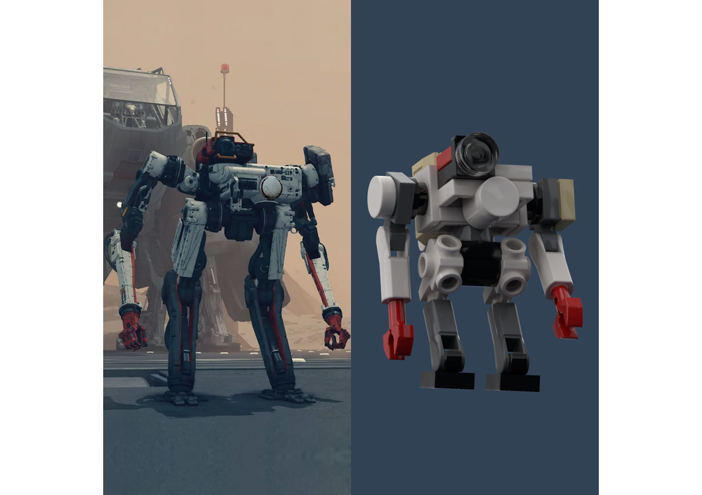 LEGO MOC Vasco robot - Starfield game by m_fan_8 | Rebrickable - Build ...