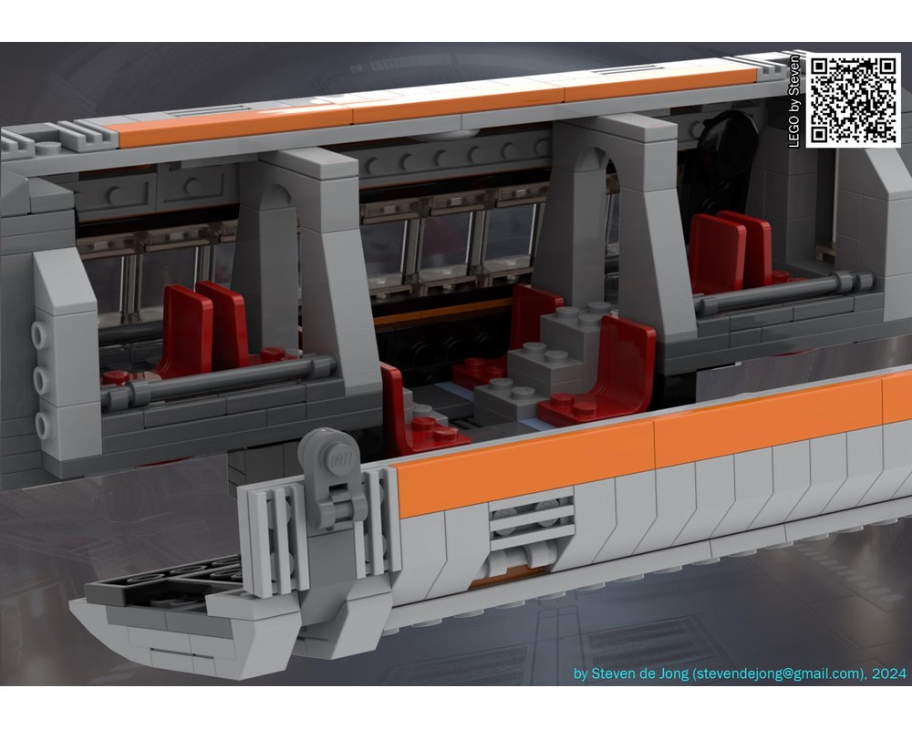 LEGO MOC Imperial Bolt MRT-4T2 Passenger Train (Minifig Scale, RC ...