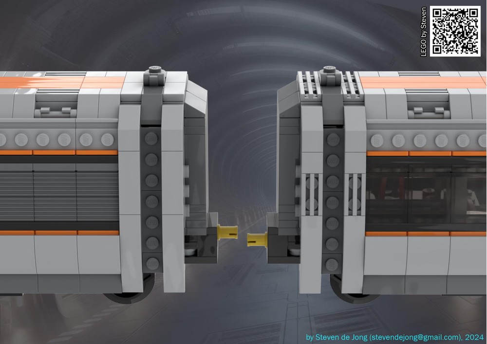 LEGO MOC Imperial Bolt MRT-4T2 Passenger Train (Minifig Scale, RC ...