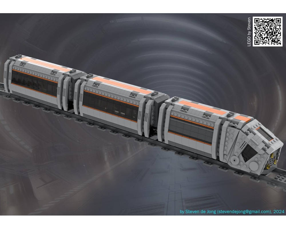 LEGO MOC Imperial Bolt MRT-4T2 Passenger Train (Minifig Scale, RC ...