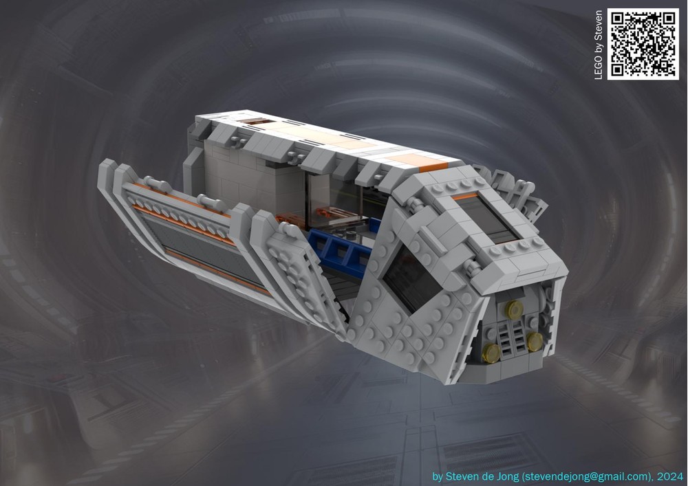 LEGO MOC Imperial Bolt MRT-4T2 Passenger Train (Minifig Scale, RC ...