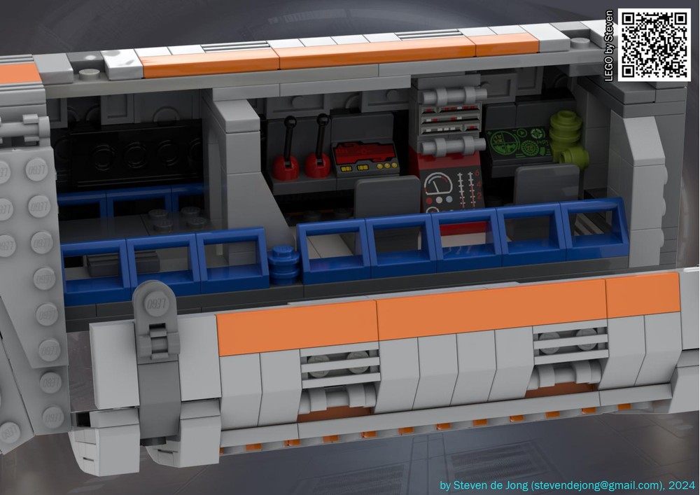 LEGO MOC Imperial Bolt MRT-4T2 Passenger Train (Minifig Scale, RC ...