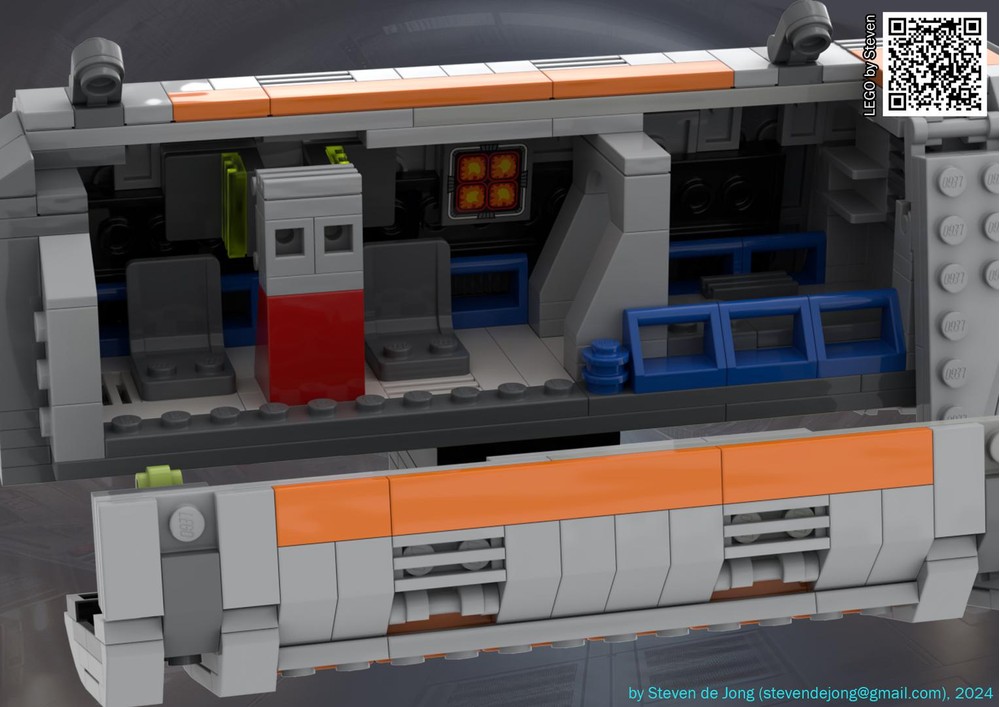 LEGO MOC Imperial Bolt MRT-4T2 Passenger Train (Minifig Scale, RC ...