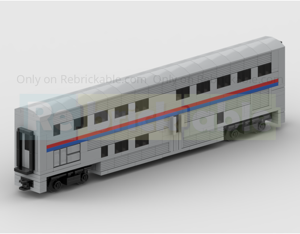 LEGO MOC Amtrak Southwest Chief Train Pack - 4 Studs Wide by Andy Ps ...