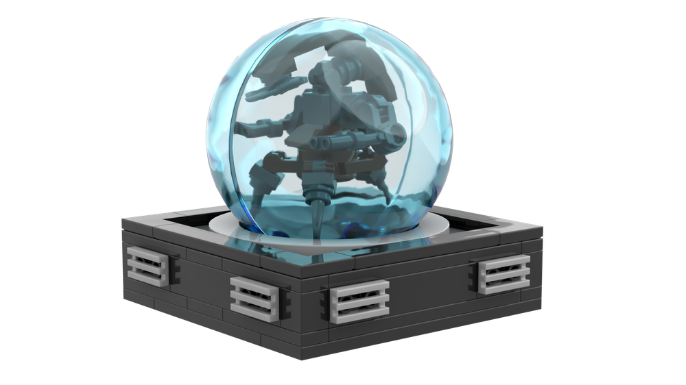 LEGO MOC Droideka (Destroyer Droid) Minifig Scale With Shield Display ...