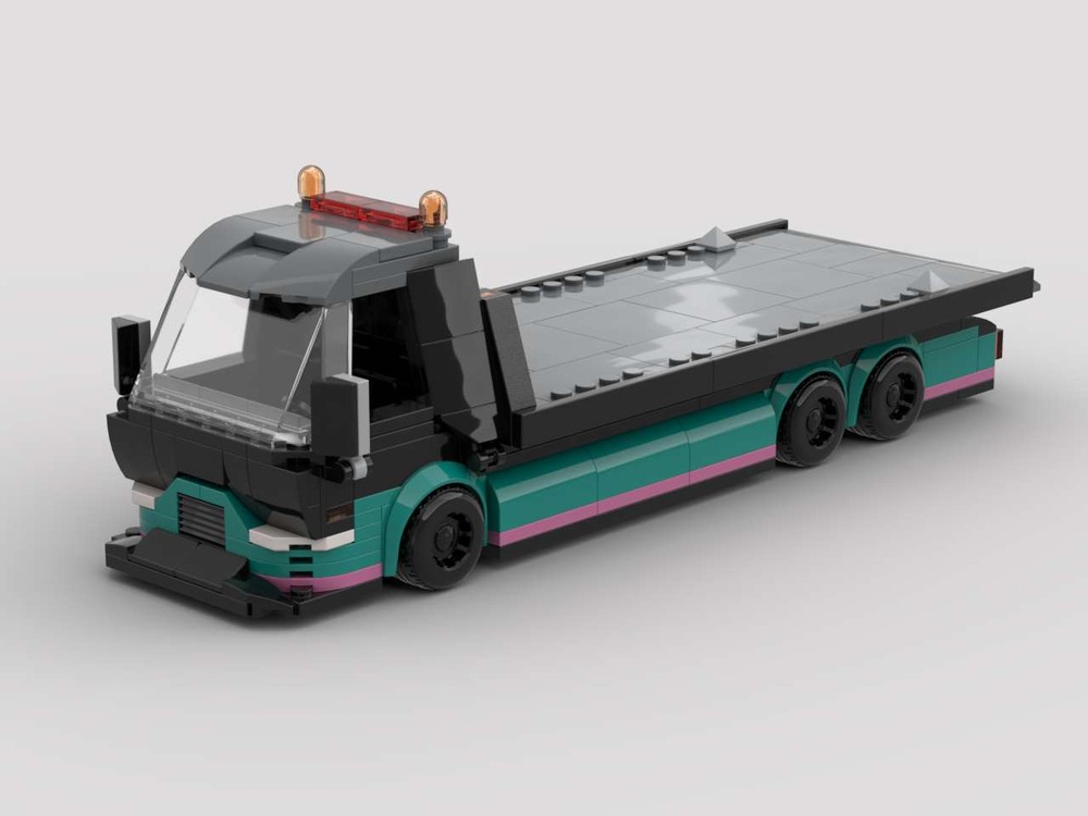 LEGO MOC 8 Wide Modified Car Carrier by Psmyrski | Rebrickable - Build ...