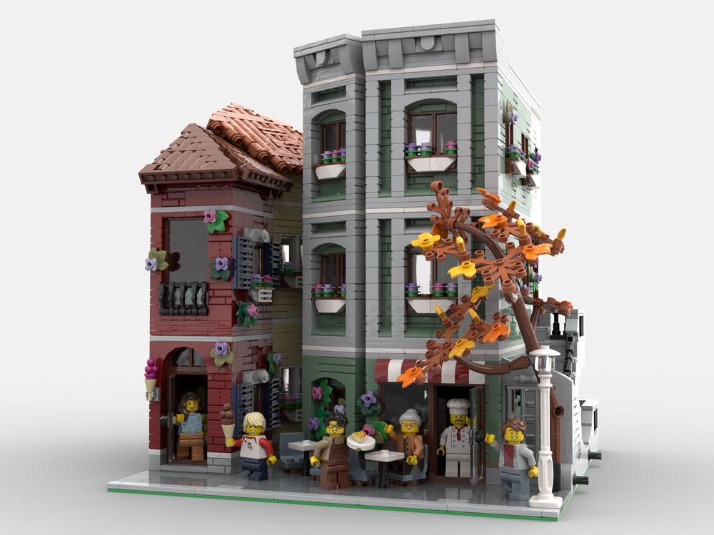 LEGO MOC-171900 Narrow European Streets by Mattysek289 | Rebrickable ...