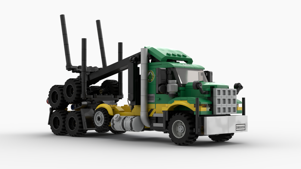 Lego Moc Logging Truck By Owstin Rebrickable Build With Lego