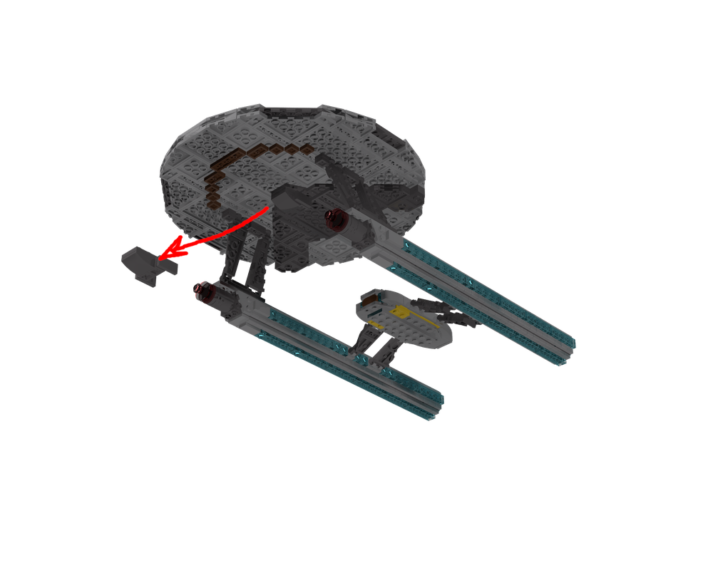 LEGO MOC USS Cerritos California-Class Starship Version 2 (3 Ways!) by ...