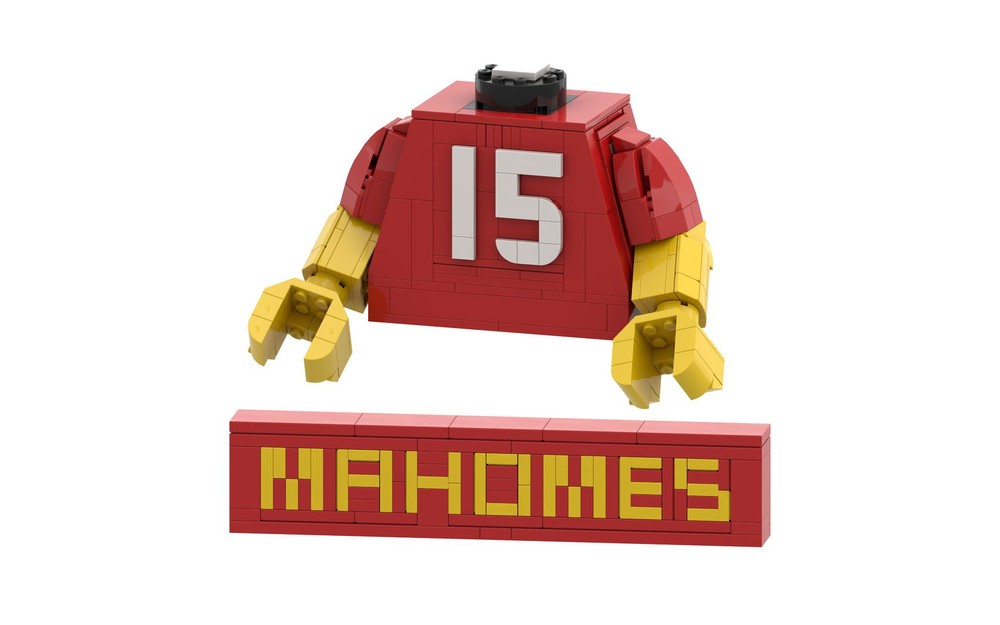 LEGO MOC Up-Scaled LEGO Minifigure Torso - Kansas City Chiefs #15 ...