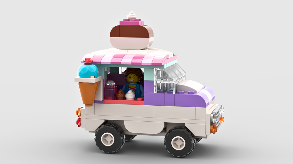 LEGO MOC 11036 Ice cream van by Lenarex | Rebrickable - Build with LEGO