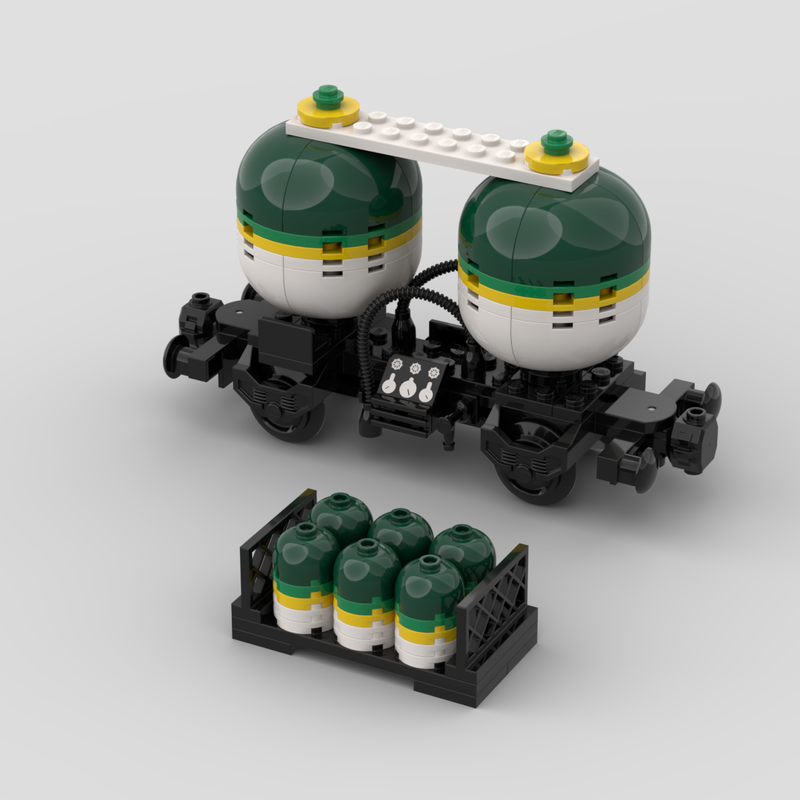 LEGO MOC BP Twin Tank Rail Tanker Wagon by josszo | Rebrickable - Build ...