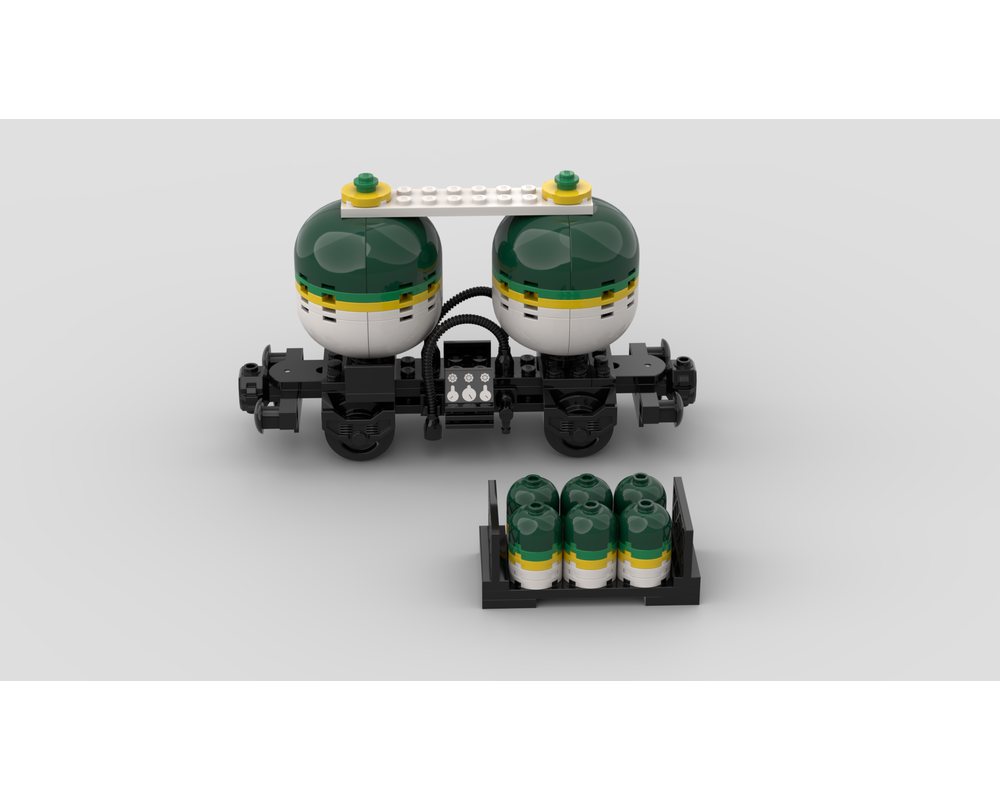 LEGO MOC BP Twin Tank Rail Tanker Wagon by josszo | Rebrickable - Build ...