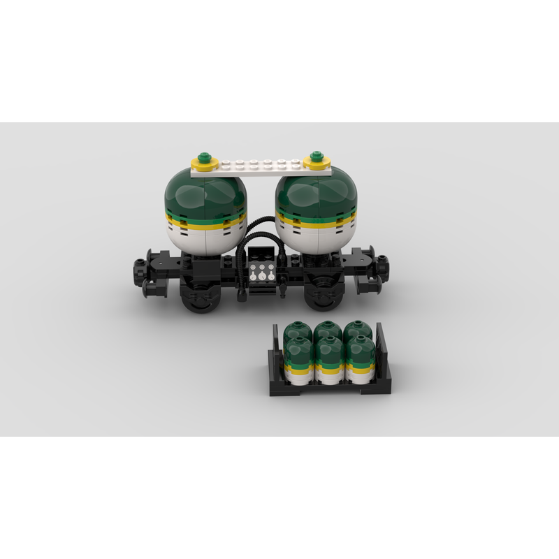 LEGO MOC BP Twin Tank Rail Tanker Wagon by josszo | Rebrickable - Build ...