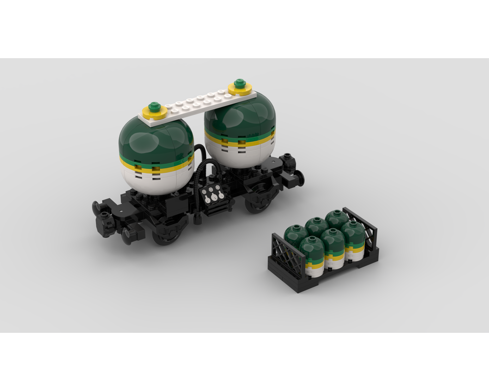 LEGO MOC BP Twin Tank Rail Tanker Wagon by josszo | Rebrickable - Build ...