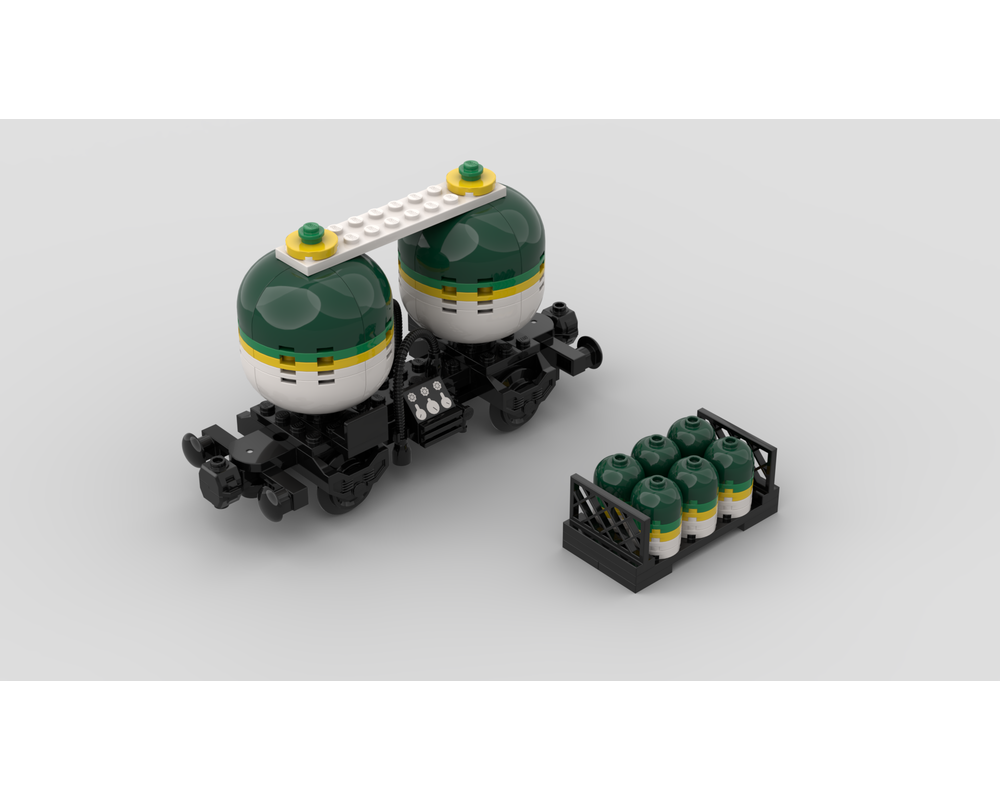 LEGO MOC BP Twin Tank Rail Tanker Wagon by josszo | Rebrickable - Build ...