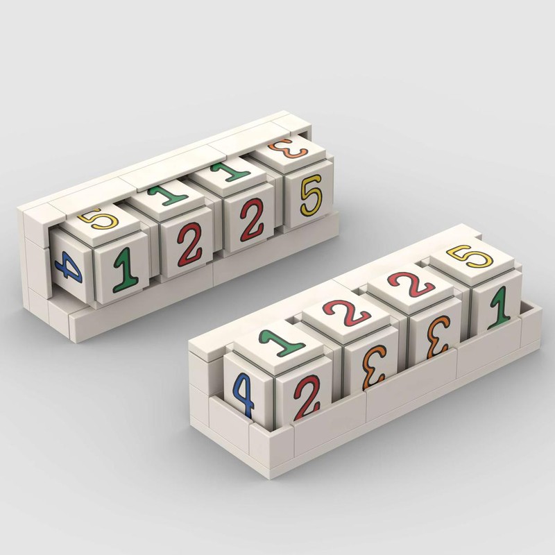 LEGO MOC 4 Date Cubes by uminuo | Rebrickable - Build with LEGO