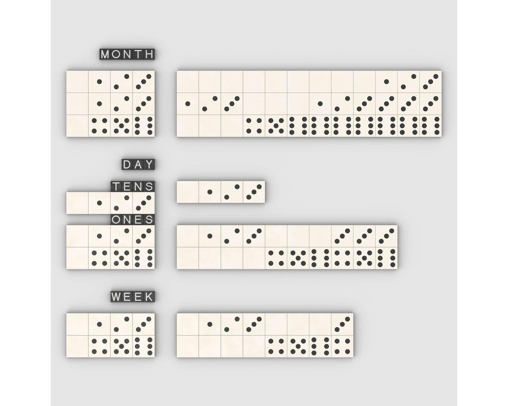 LEGO MOC Calendar in Dots by uminuo | Rebrickable - Build with LEGO