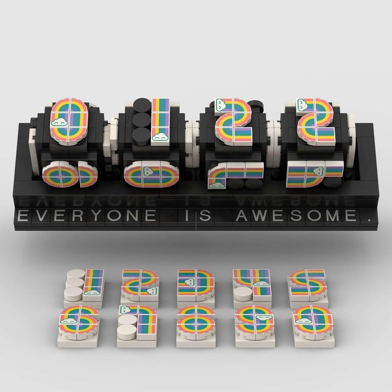 LEGO MOC Calendar in Dots by uminuo | Rebrickable - Build with LEGO