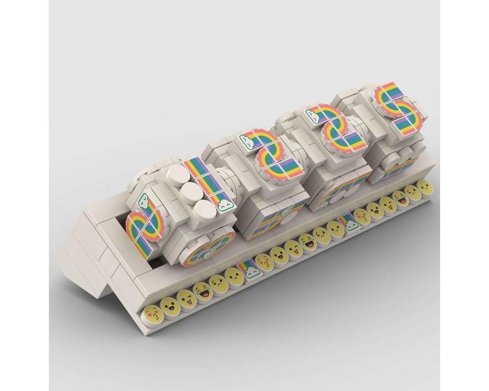 LEGO MOC CALENDAR WITH RAINBOW NUMBERS by uminuo | Rebrickable - Build ...