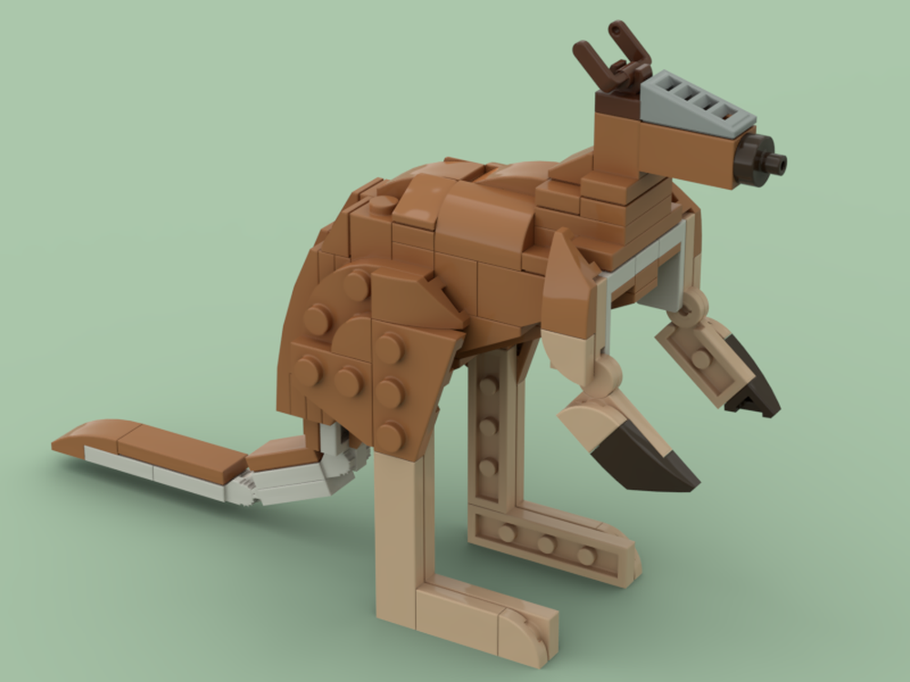 LEGO MOC Australian Animal - Kangaroo & Emu by sleske | Rebrickable ...