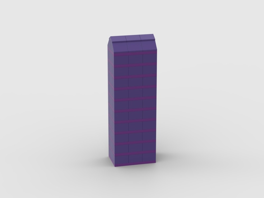 LEGO MOC Rainbow Houses-Purple by Giraffes6 | Rebrickable - Build with LEGO