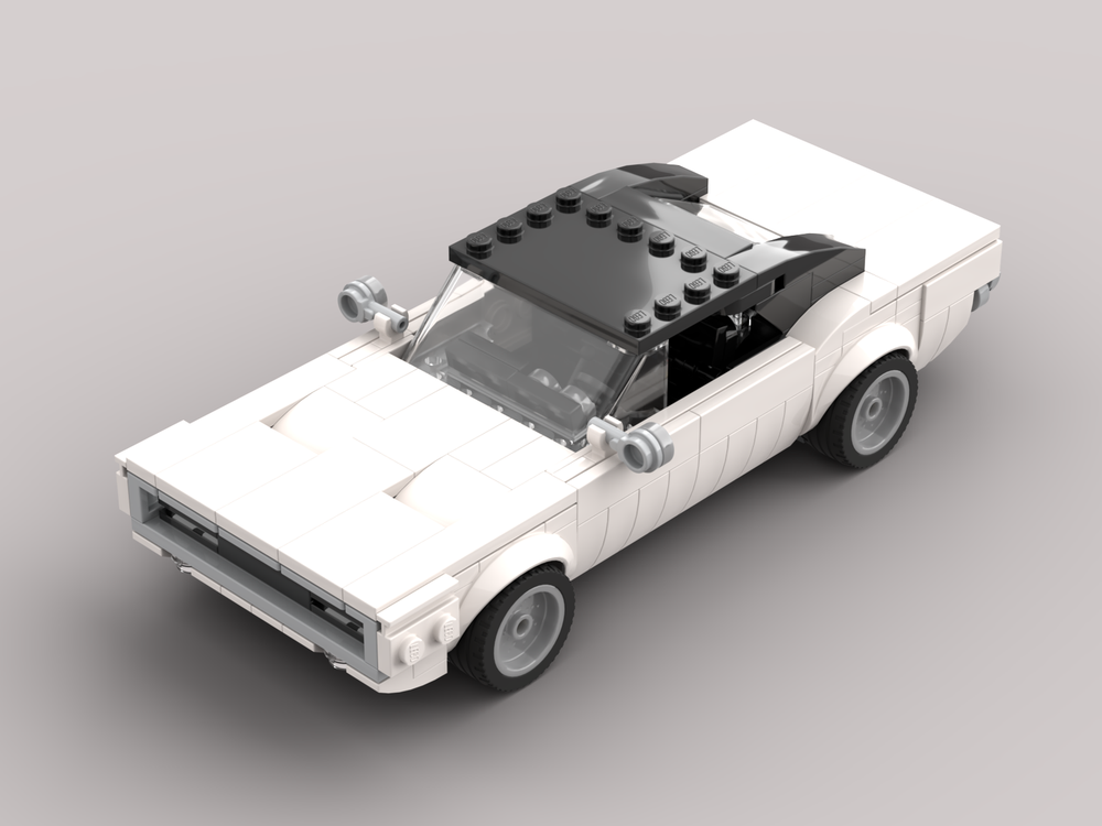 LEGO MOC '68 white Charger by GT-Brick | Rebrickable - Build with LEGO
