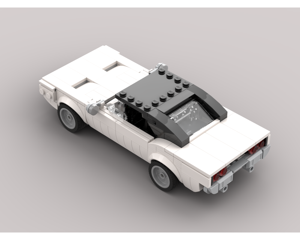 LEGO MOC '68 white Charger by GT-Brick | Rebrickable - Build with LEGO
