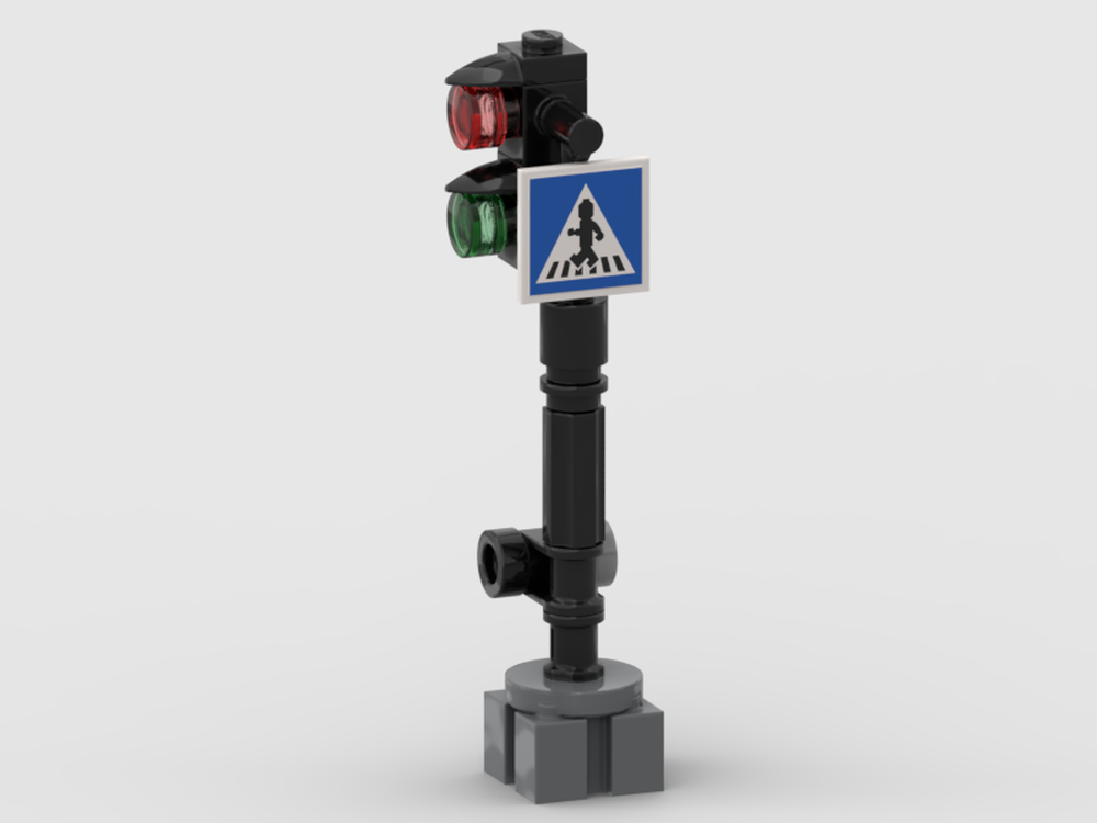 LEGO MOC Crosswalk Signal by t-nova | Rebrickable - Build with LEGO