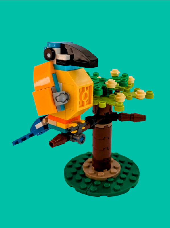 LEGO MOC Toucan by LegoBuildo | Rebrickable - Build with LEGO