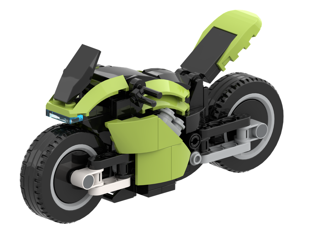 LEGO MOC Sci-fi Street Bike by HugoHuang | Rebrickable - Build with LEGO
