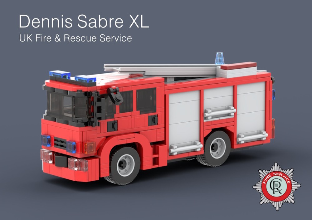 LEGO MOC Dennis Sabre XL - UK Fire Engine by Lazy_Bricks33 ...