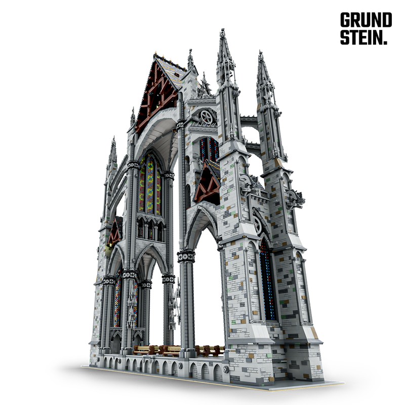 LEGO MOC Gothic Cathedral- Cross Section | Minifigure Scale 1:42 ...