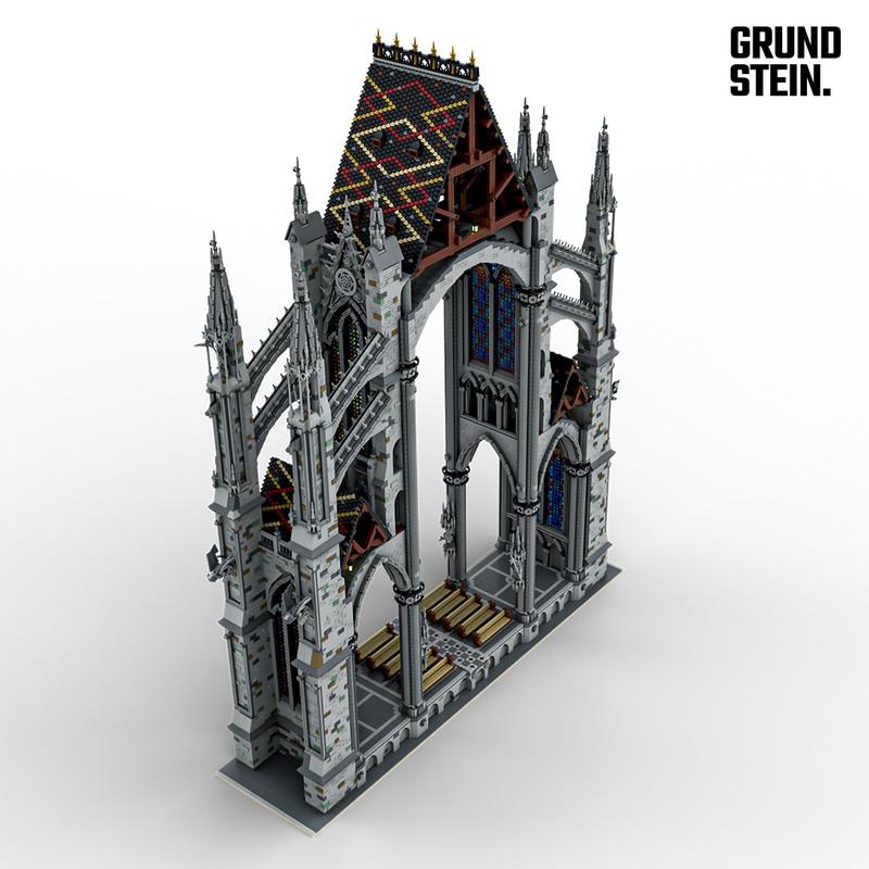 LEGO MOC Gothic Cathedral- Cross Section | Minifigure Scale 1:42 ...