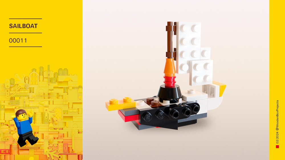 LEGO MOC-172186 Sailboat by WoodenBoxProjects | Rebrickable - Build ...