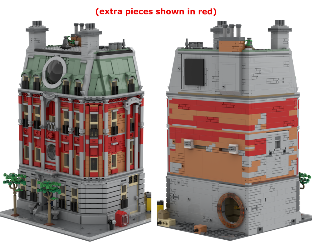 LEGO MOC Tall Sanctum Sanctorum Mod by Stonewall Bricks | Rebrickable ...