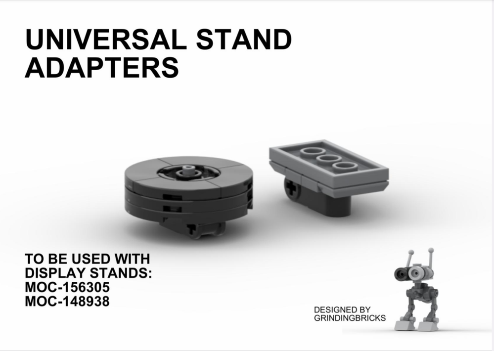 LEGO MOC Universal Stand Adapters by GrindingBricks | Rebrickable ...