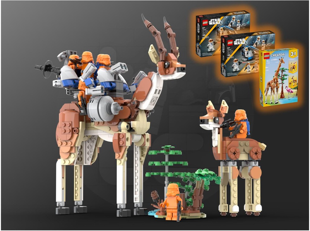 LEGO MOC 75359 - 332nd Clone Dino Rider by the_bricked_cave ...