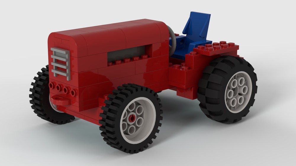 LEGO MOC Little red traktor by sualc | Rebrickable - Build with LEGO