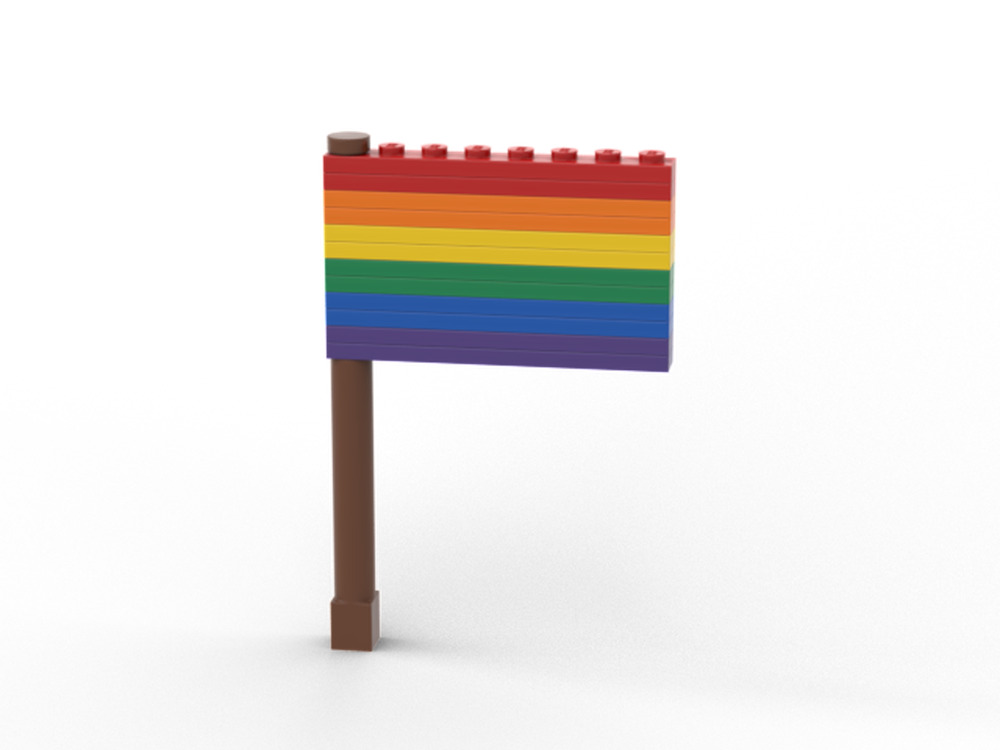 LEGO MOC Gay pride flag by WafityYT | Rebrickable - Build with LEGO