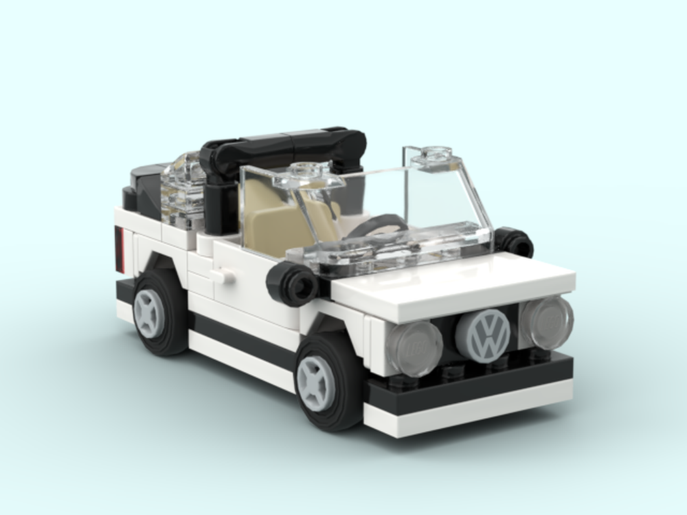 LEGO MOC Volkswagen Golf Cabrio minifig scale by RoBrickin ...