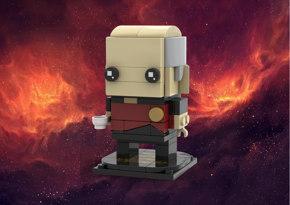 LEGO MOC Captain Jean-Luc Picard by RetroBrix | Rebrickable - Build ...