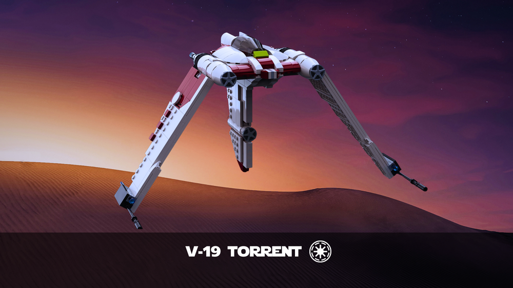 LEGO MOC V-19 Torrent Clone Starfighter by zsoltom | Rebrickable ...